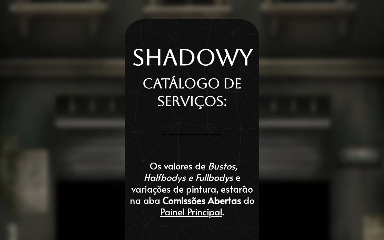 Shadowy | Catálogo